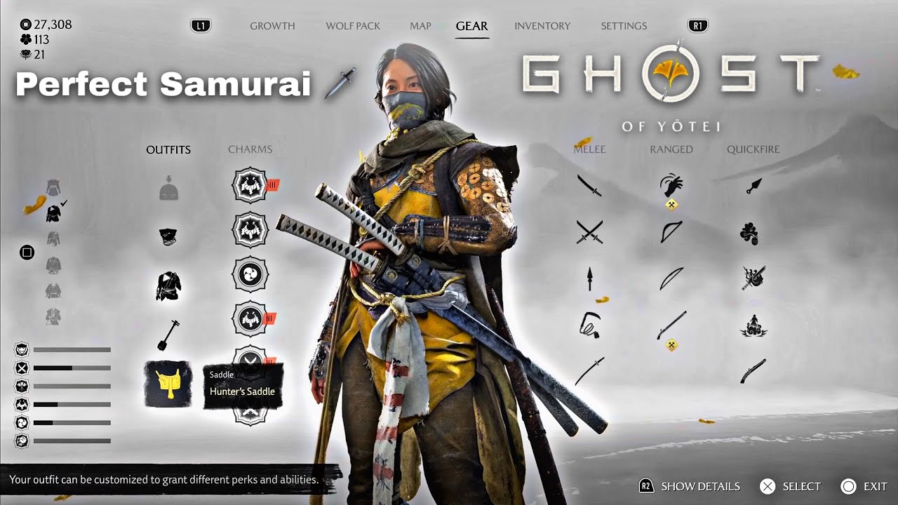 NG+ [Perfect Samurai Build] Ghost of Yotei - Parry Charms Fully ...