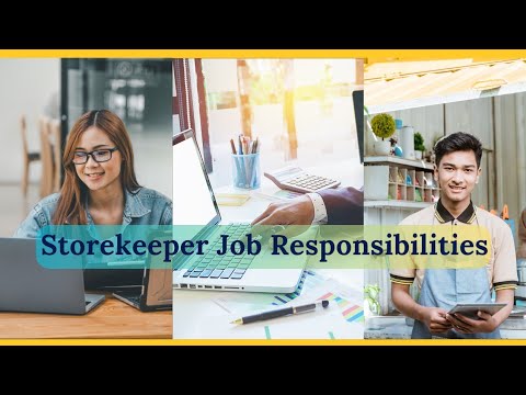 Storekeeper Job Responsibilities || Storekeeper Job || English speech ...