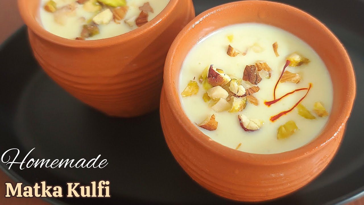 Matka Kulfi Recipe | Homemade Matka Kulfi | How to Make Matka Kulfi at ...
