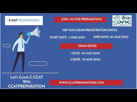 CDAC online batch Sept 2020 is announced | New CCAT Exam Pattern ...