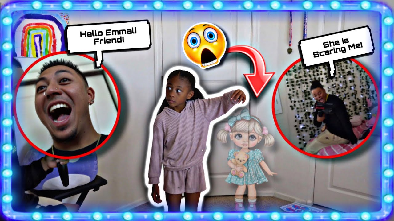 PLAYING IMAGINARY FRIEND WITH MY SISTER EMMALI WAY ! 😱 (FEAT. LARO BENZ ...
