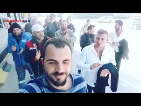 Pamukova Beton Travers işçilerinden  fabrikaya giriş çıkışlarda alkışlı protesto