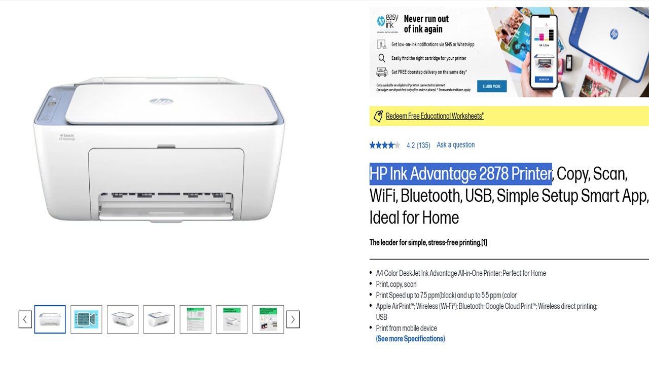 HP Ink Advantage 2878 Setup & Driver Download for Your Printer - YouTube