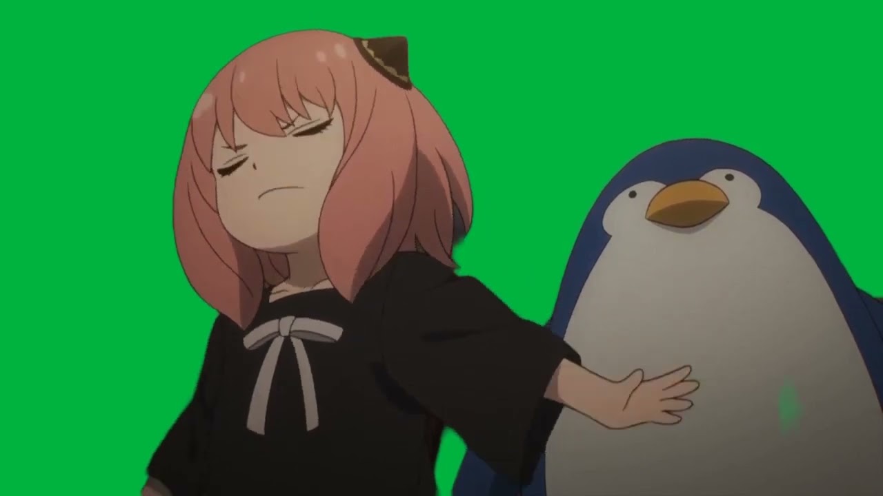 Anya & Penguin Greenscreen - YouTube