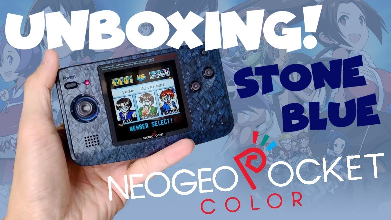 STONE BLUE - UNBOXING - NEO GEO POCKET COLOR - SNK - YouTube