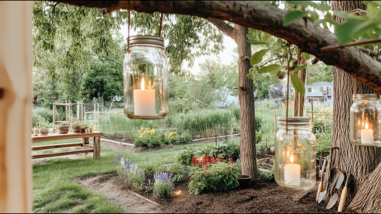 Soft Rustic Farmhouse Garden Styling for a Peaceful Backyard Mood - YouTube