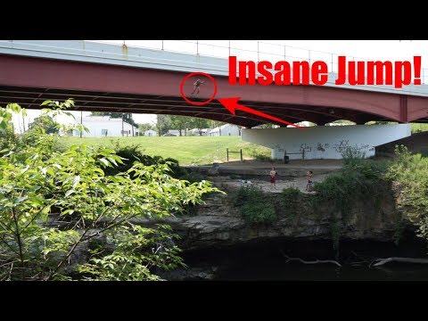 OHIO 60 FT CLIFF JUMPING - YouTube