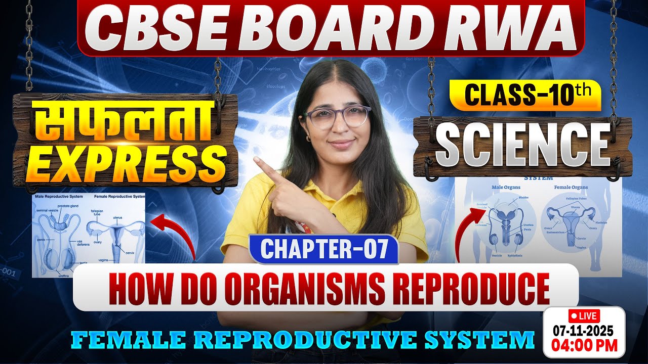 Class 10 Science | Chapter 7 How Do Organisms Reproduce | Female ...