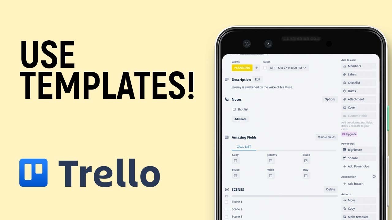 How to Use a Template in Trello [MOBILE] - YouTube