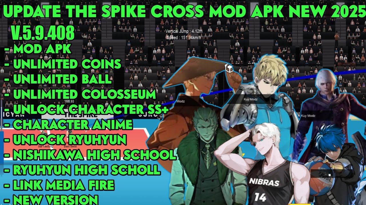 UPDATE! DOWNLOAD The Spike CROSS MOD APK V5.9.408 (Unlock All ...
