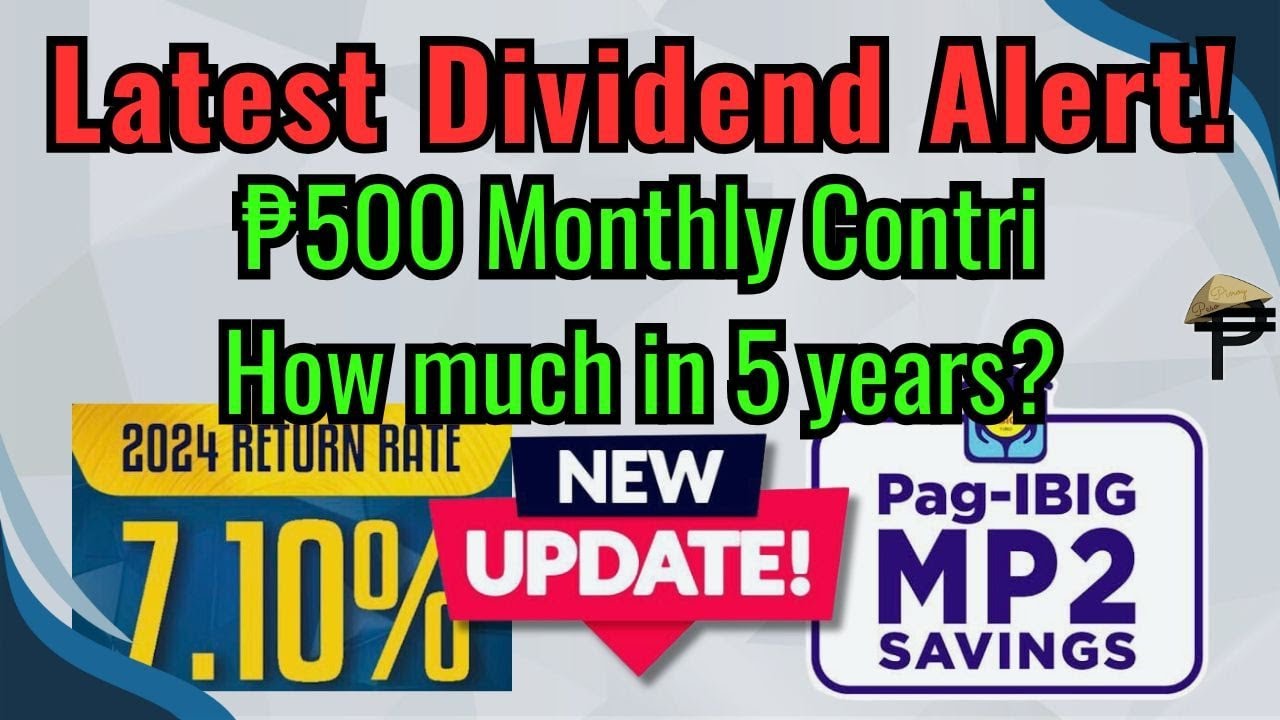 ₱500 Monthly, how much after 5 years based on the latest 2024 Dividend ...