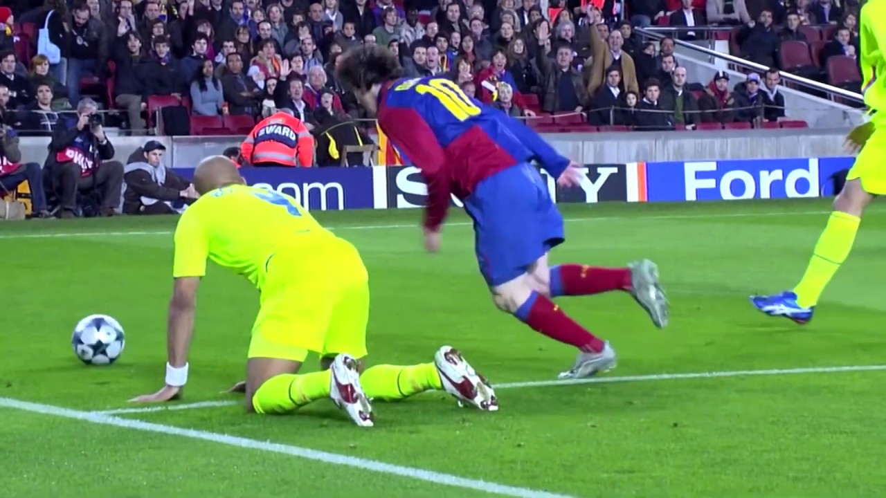 Lionel Messi vs Lyon UCL 2009 HD - YouTube