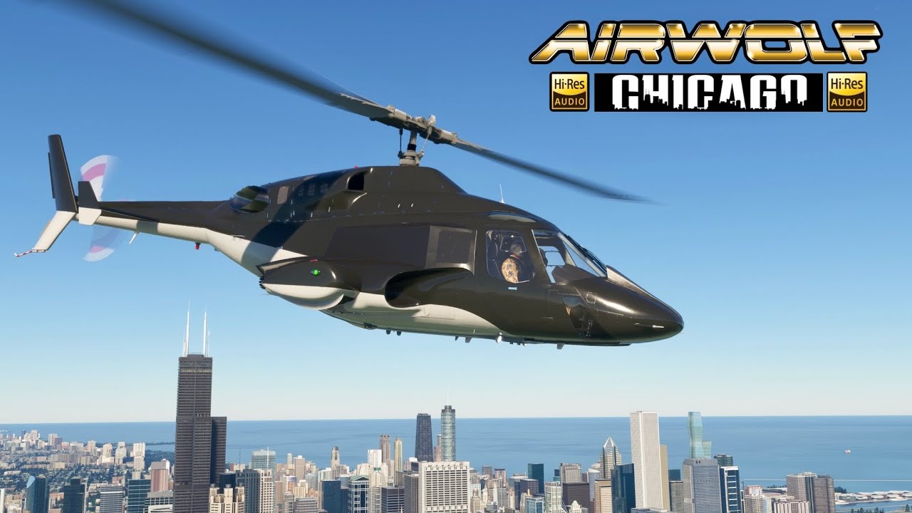 Bell 222 Airwolf Chopper | Chicago | Hi-Res Audio | Microsoft Flight ...