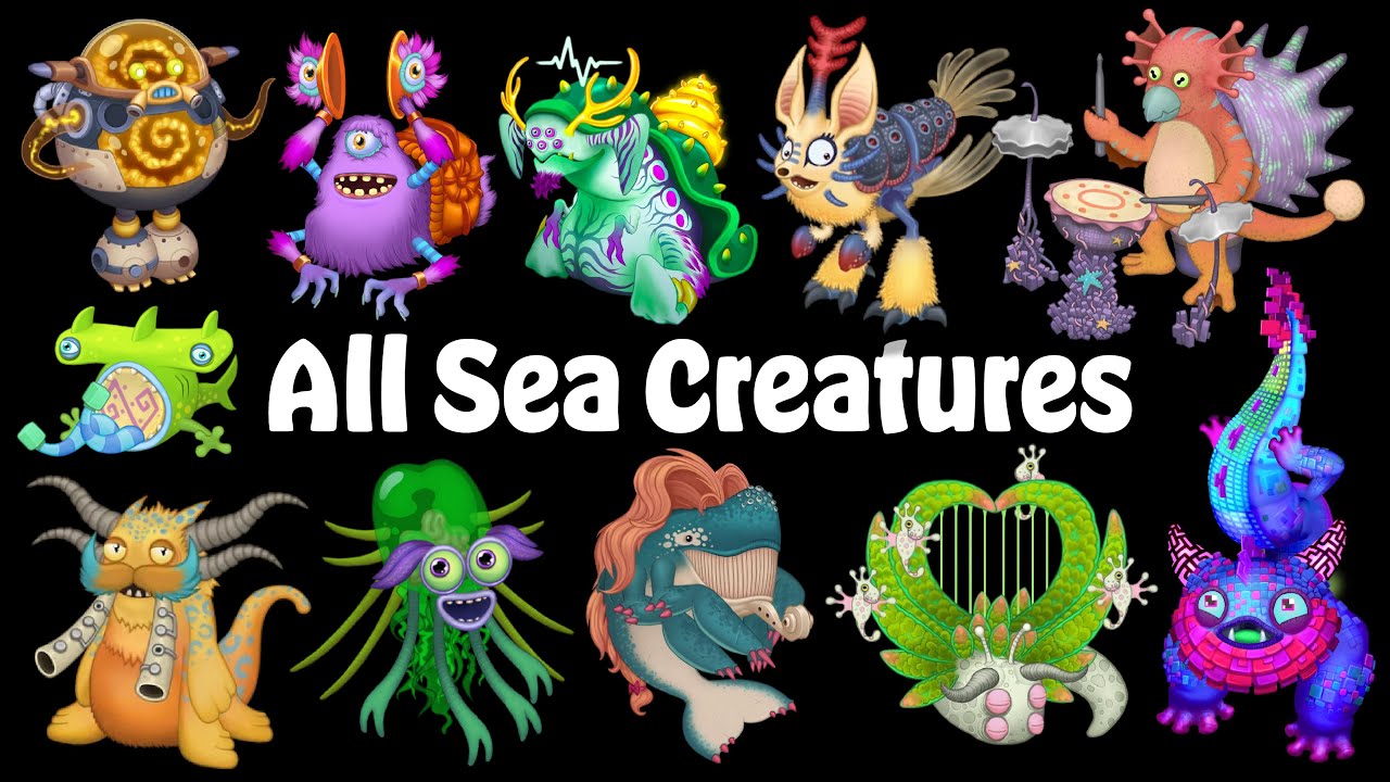 All Sea Creatures in My Singing Monsters - YouTube