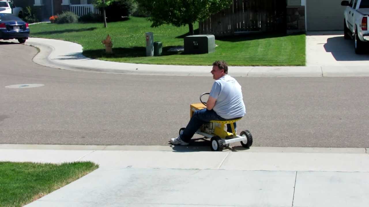 Mowett Mustang 8 HP mower - YouTube