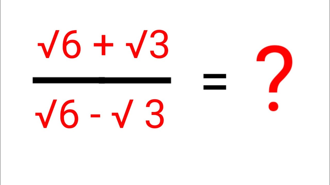 Nice Square Root Math Simplification Problem - YouTube