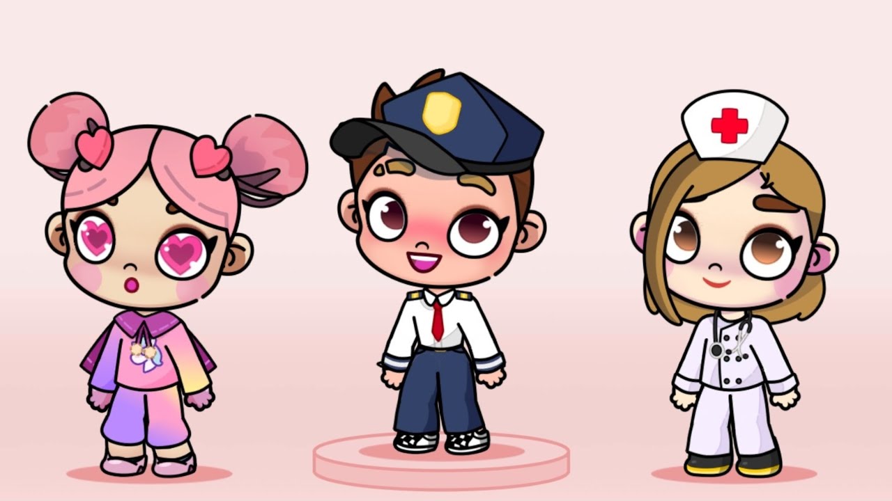 Meet our doctor|policeman|and beautiful girl|Emma World - YouTube