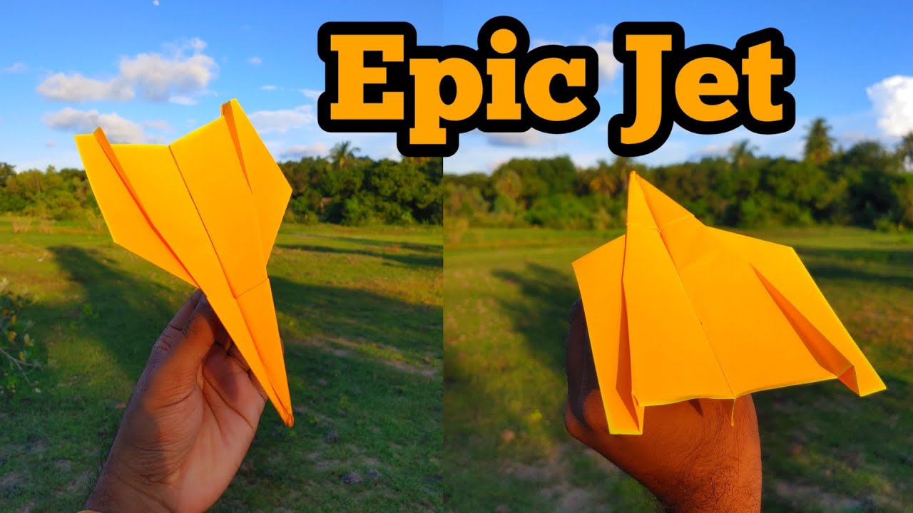 EPIC JET Airplane | Easy Origami Paper Plane | Marki's Origami - YouTube