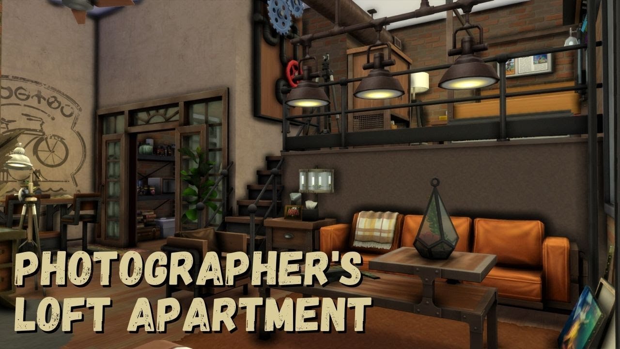 Photographer's Loft | The Sims 4 Industrial Loft Kit: Speed Build - YouTube