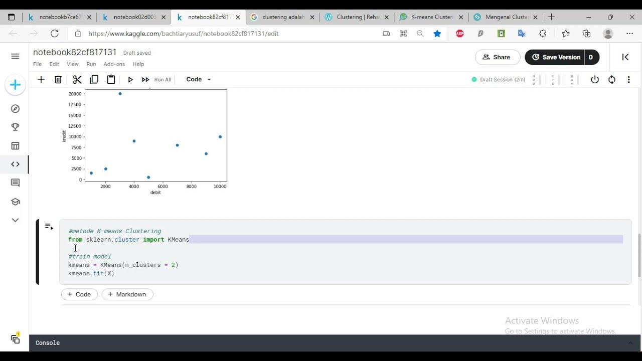 PENERAPAN ALGORITMA K-MEANS (CLUSTERING) PADA KAGGLE - YouTube