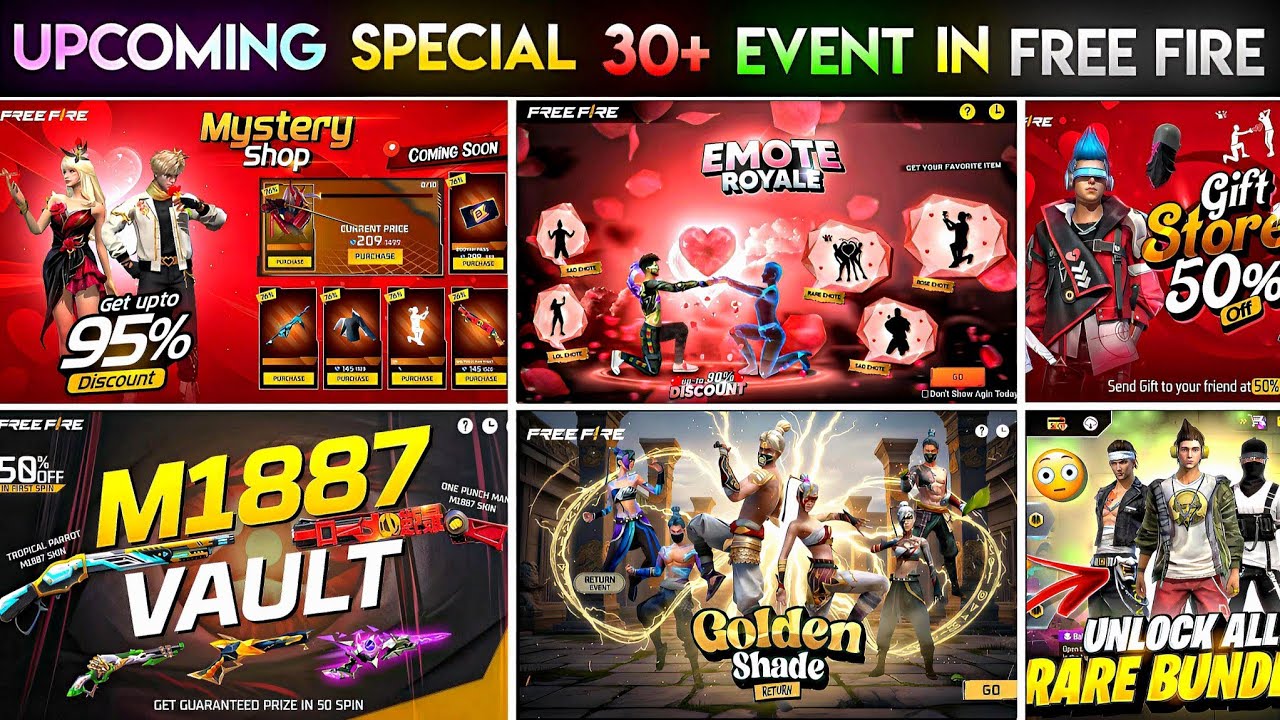 Upcoming Events in Free Fire 🤯🥳| Free Fire New Event | Ff New Event ...