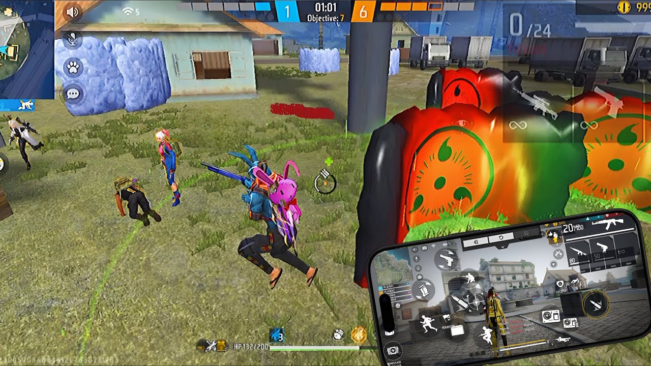 White FF CUSTOM HUD CODE + 3 FINGER BEST CUSTOM HUD 💀🔥 - YouTube