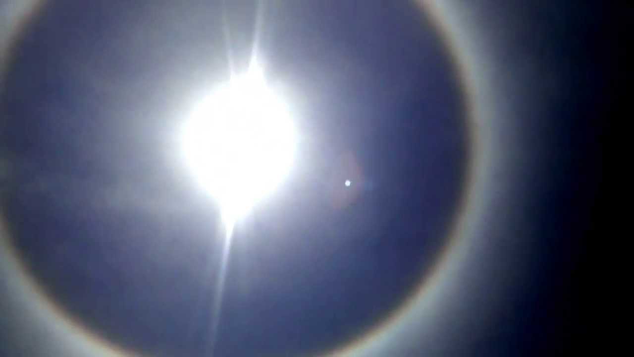 Ring around the sun, Hialeah, FL May 2013 - YouTube