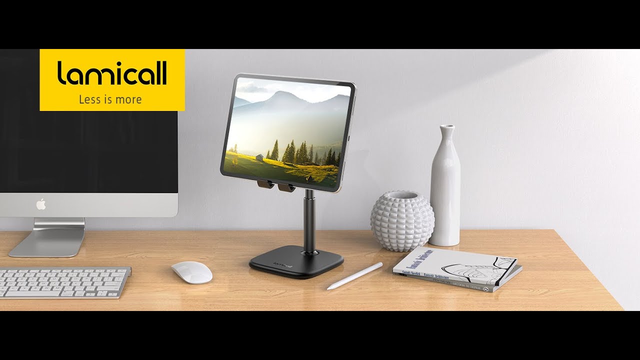 Lamicall Tablet Stand, Height Adjustable - DT04 - YouTube