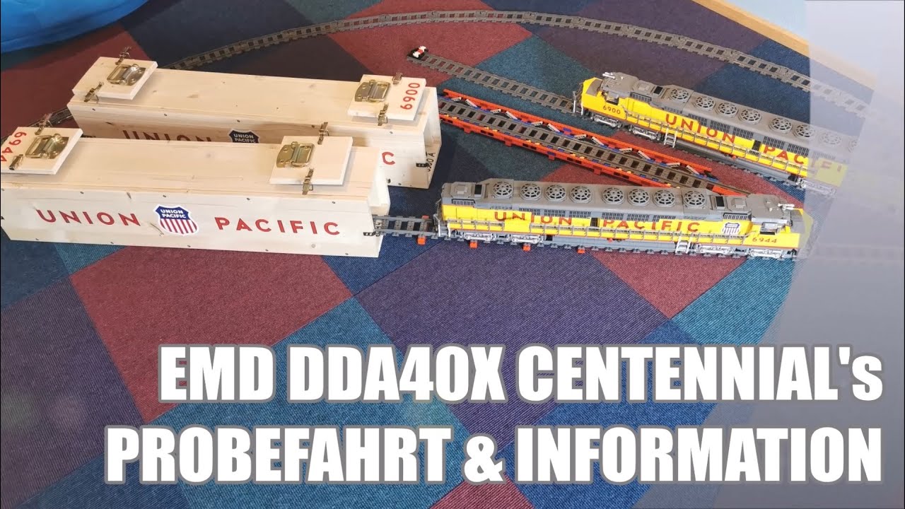 Lego EMD DDA40X Centennial Test & Information (German) - YouTube