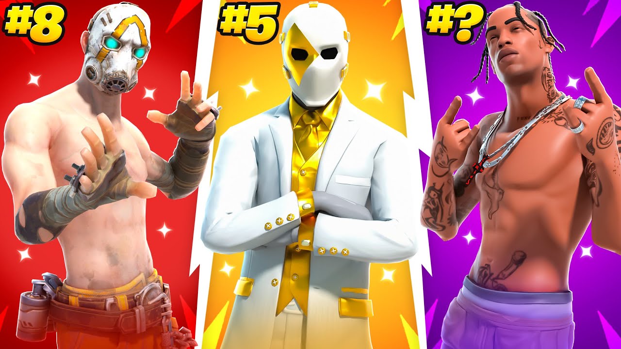 30 Most Tryhard Male Skins In Fortnite Youtube