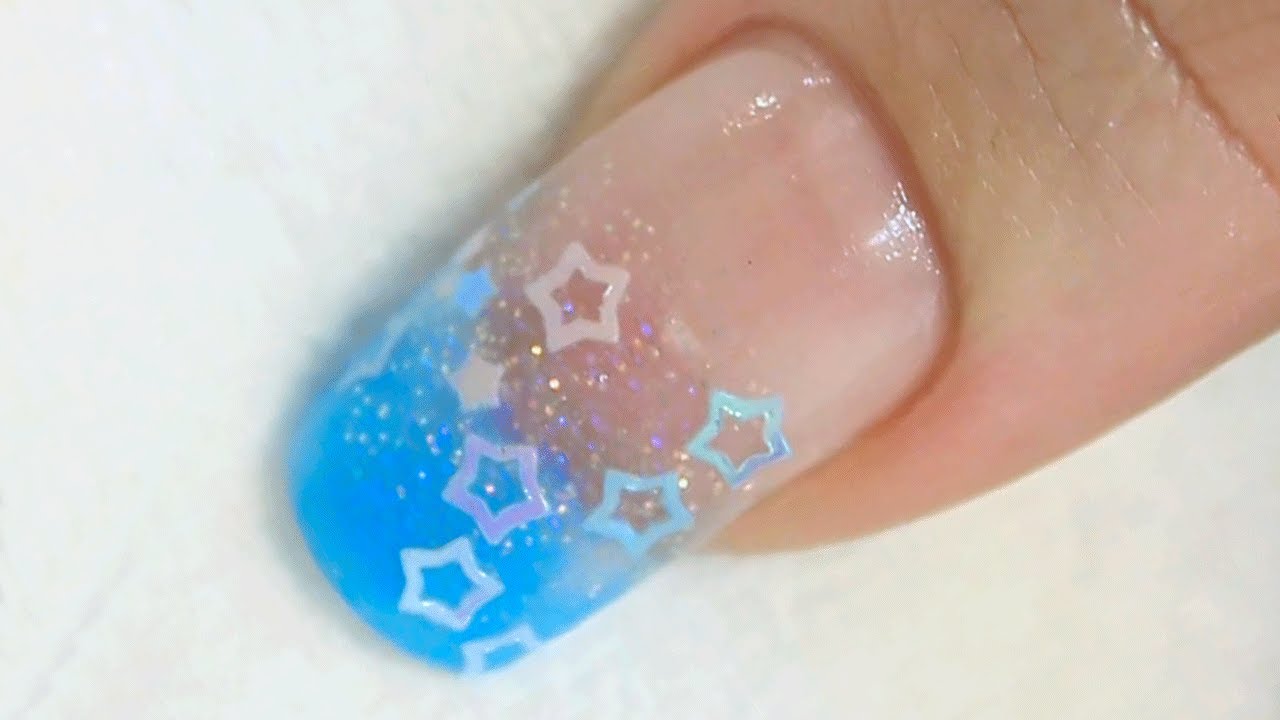 Nail Art Spangles Encased into an Acrylic Nail Tutorial Video by Naio ...