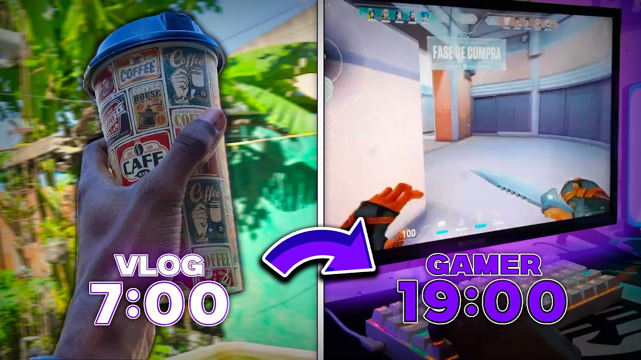 Um vídeo para vc relaxar após o trabalho ksks / gamer vlog - YouTube