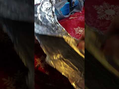 Aluminum foil tent for ham - YouTube