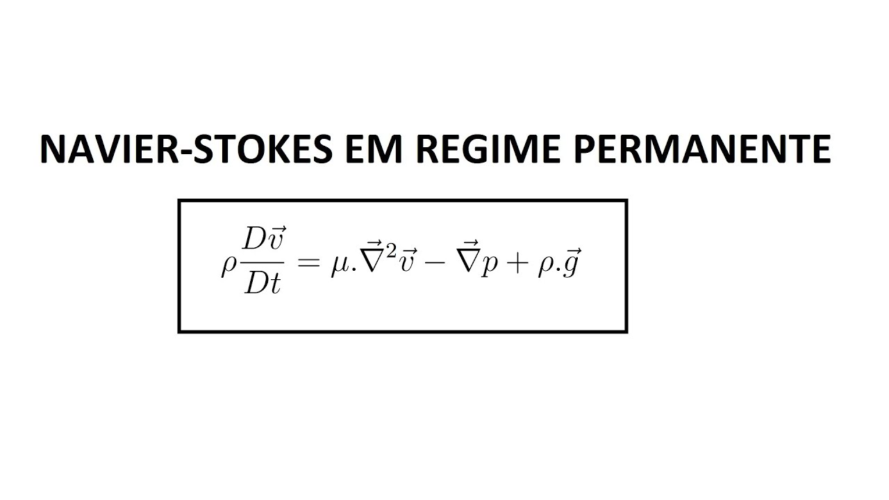 Aplicações de NAVIER-STOKES em Regime Permanente - YouTube