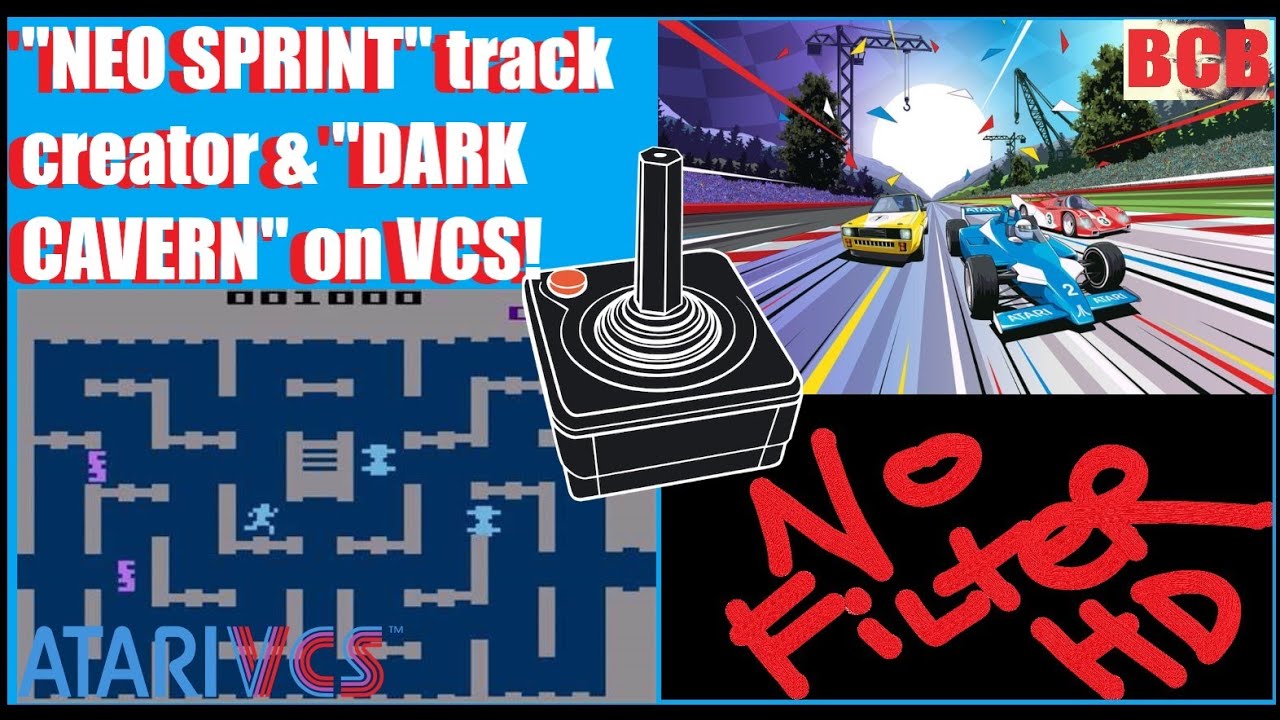 No Filter HD 96: "Neo Sprint" Track Creator & "Dark Cavern" on ATARI VCS! (Gameplay & Commentary ...