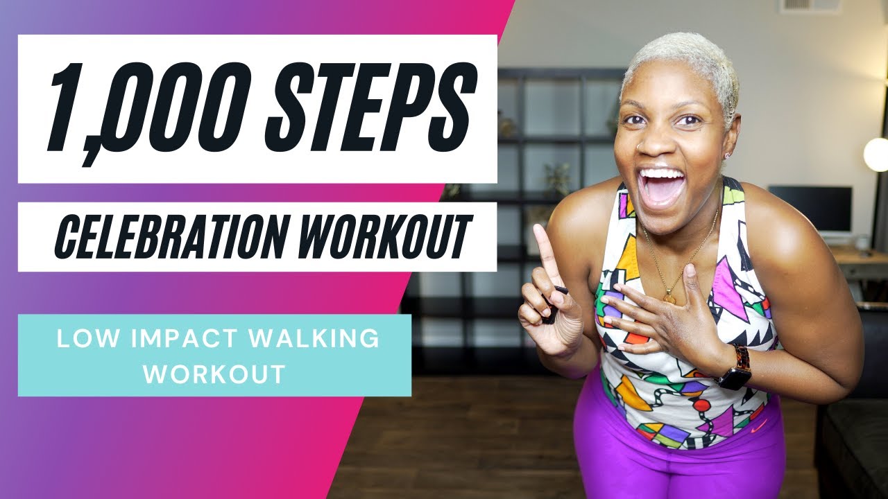 1000 Steps Walk | Fast Pace Walking Workout Indoors | Quick and fun ...