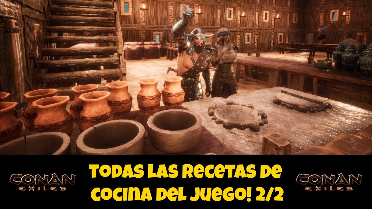 Todas las recetas de cocina del juego! 2/2 Conan exiles! - YouTube