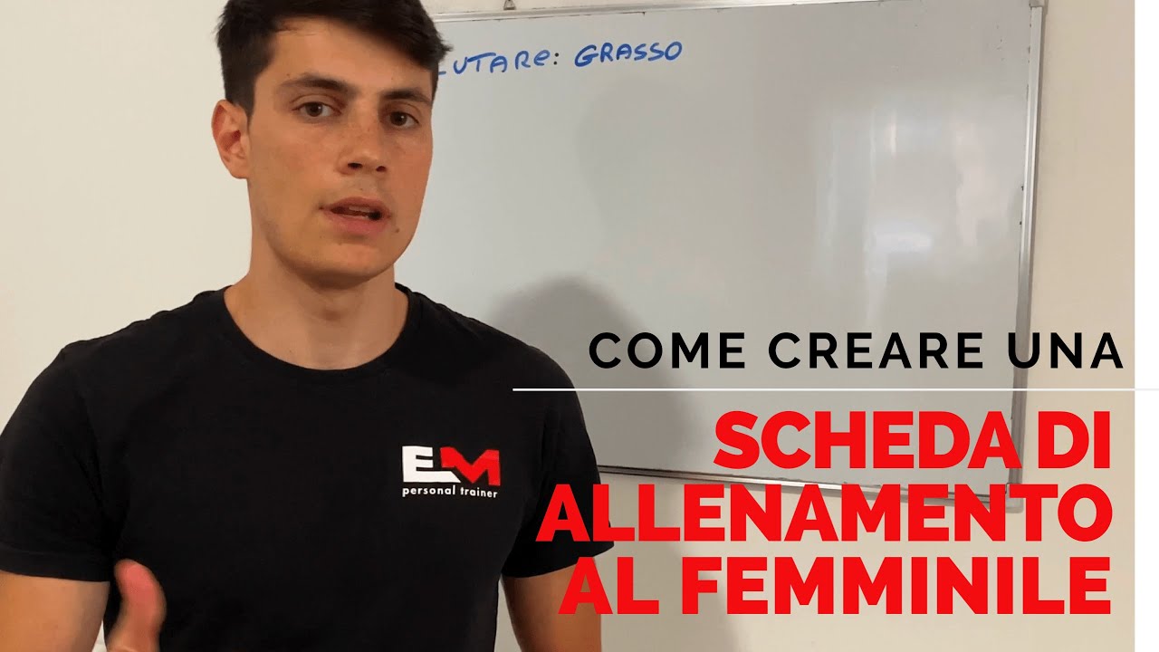 Come CREARE LA TUA SCHEDA di allenamento in 4 STEP! - YouTube