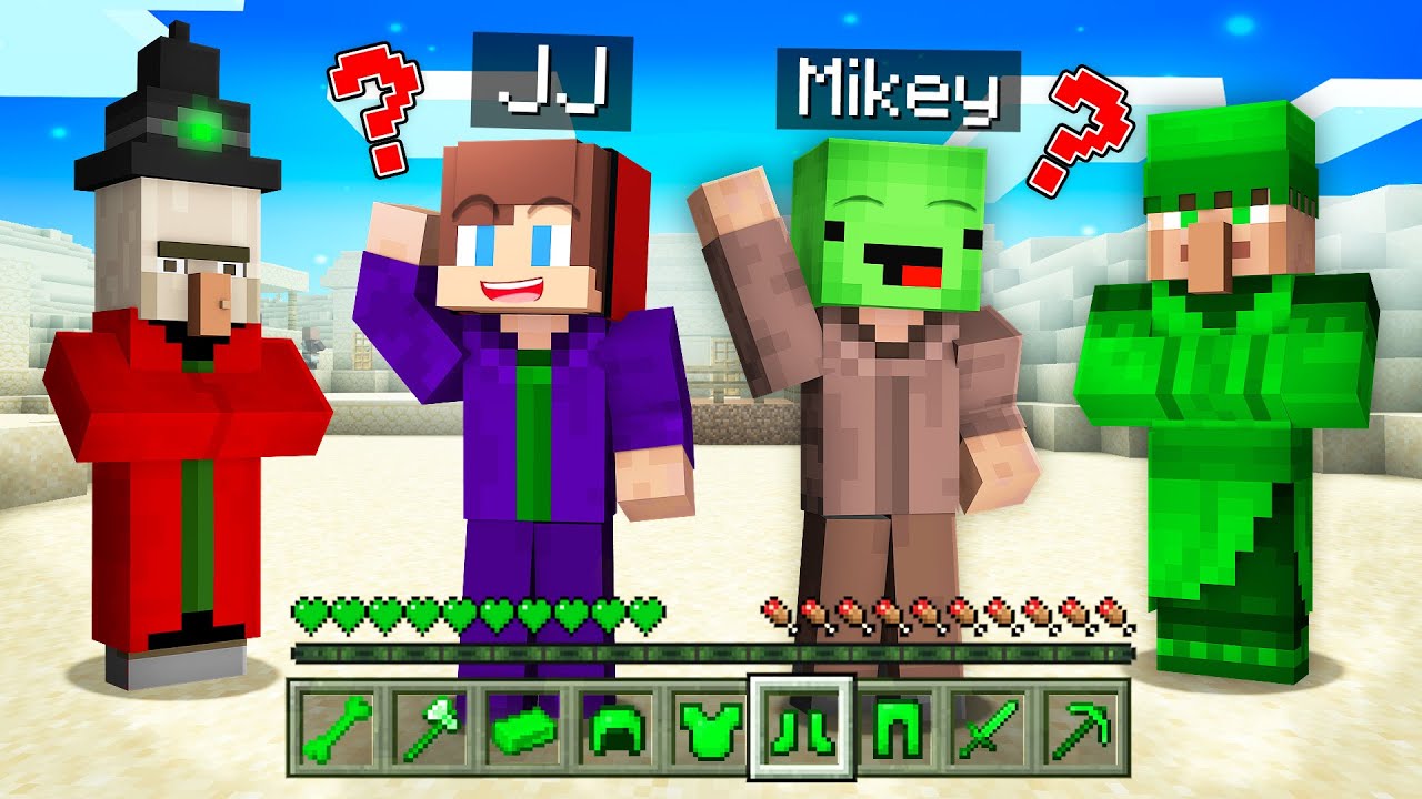 JJ And Mikey TURNED Into MOBS For 12 HOURS in Minecraft Maizen - YouTube