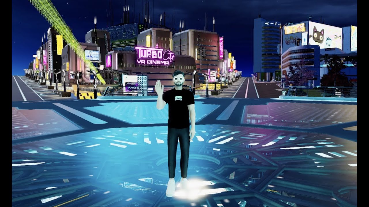 Pavia Plaza Cyber Punk District & Spawn Walkthrough. #Metaverse - YouTube