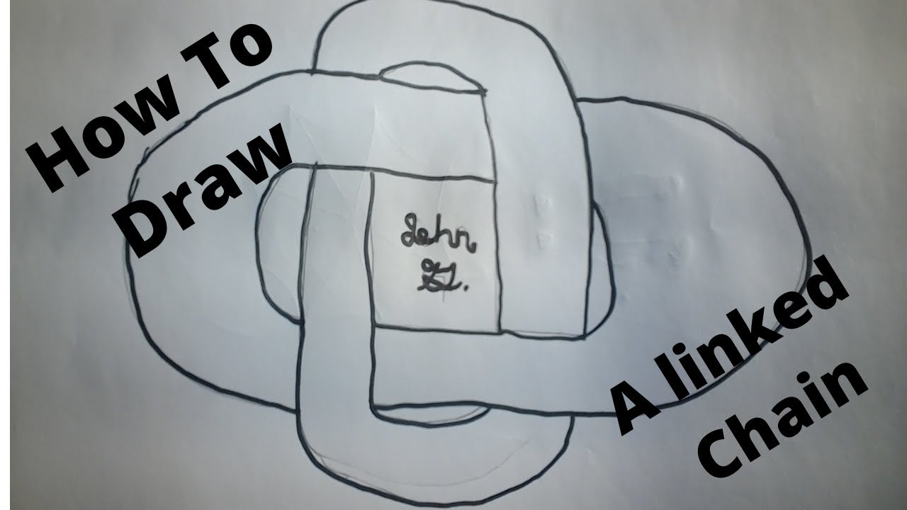 How to draw a linked chain Easy! | Little John - YouTube