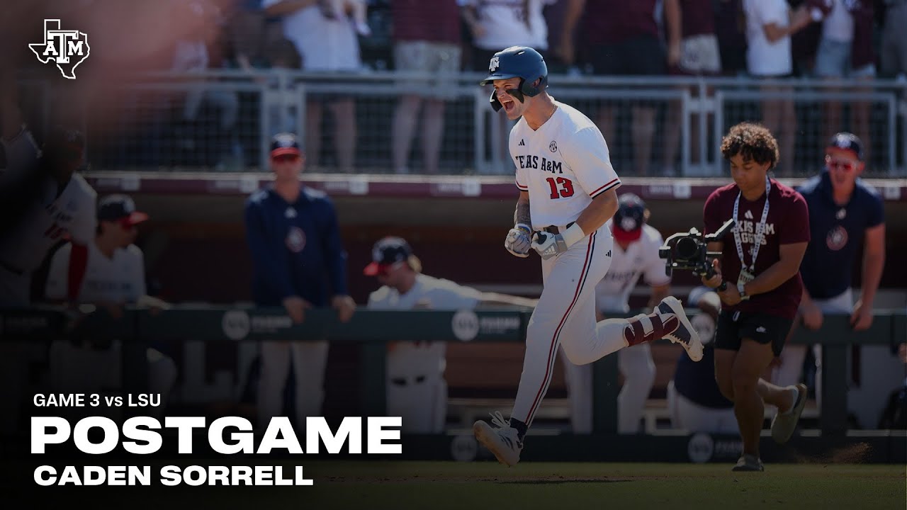 Texas A&M baseball: Aggie OF Caden Sorrell speaks after LSU series win