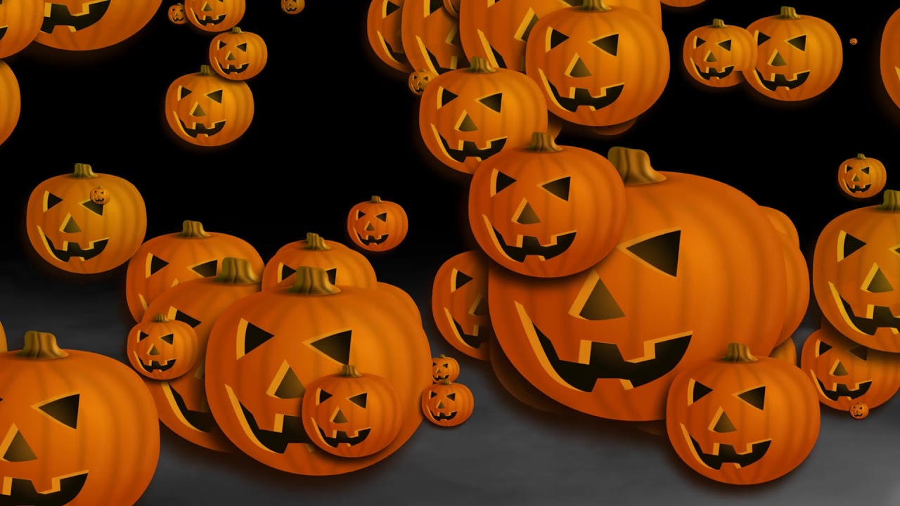 Fun Bouncing Pumpkins Animated Background - YouTube