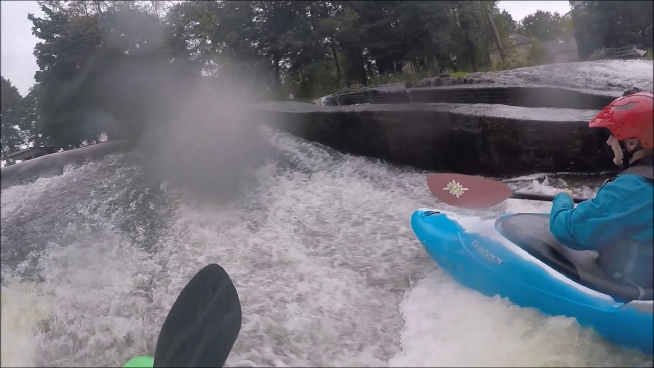 Kayaking Howsham Weir - September 2017 - YouTube
