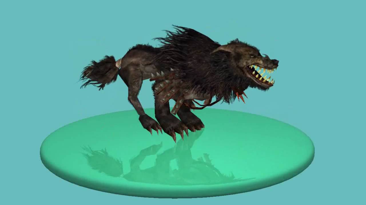 Dire Wolf run cycle - YouTube