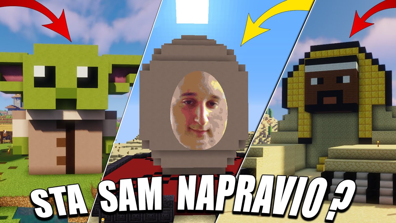 OVO SU NAJBOLJE GRADJEVINE U MINECRAFTU ! | MINECRAFT PREZIVLJAVANJE ...