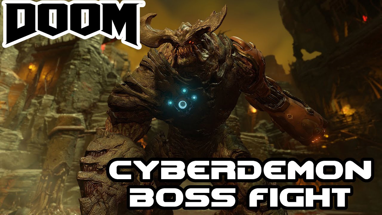 DOOM - CyberDemon Boss FIght - YouTube