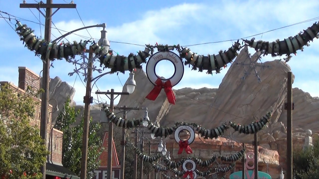 Cars Land Christmas at Disney California Adventure Including Santa ...