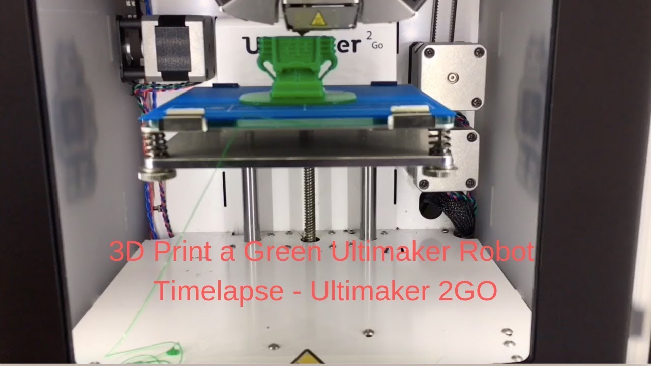 Timelapse | 3D Print a Green Ultimaker Robot | Ultimaker 2GO - YouTube