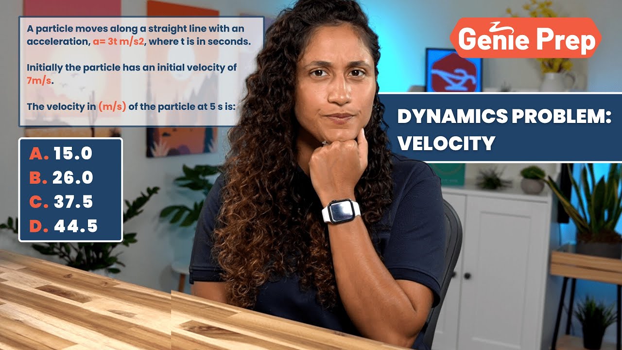 FE Exam Review Series | Dynamics - Velocity Problem - YouTube